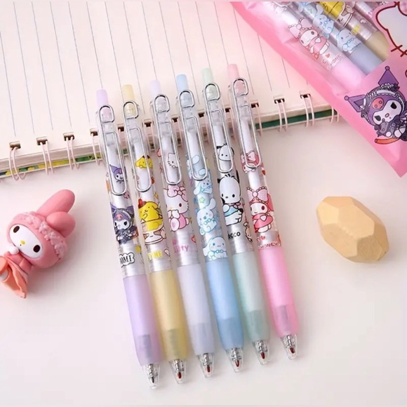 Hello Kitty | Office | Hello Kitty Gel Ink Rollerball Pens 6pack Smooth ...